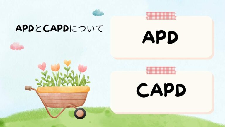 APDとCAPDについて | めにぃ家の日記